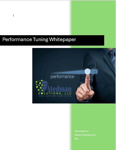 Performance Tuning SQL Server PDF Whitepaper Performance Tuning SQL Server PDF Whitepaper