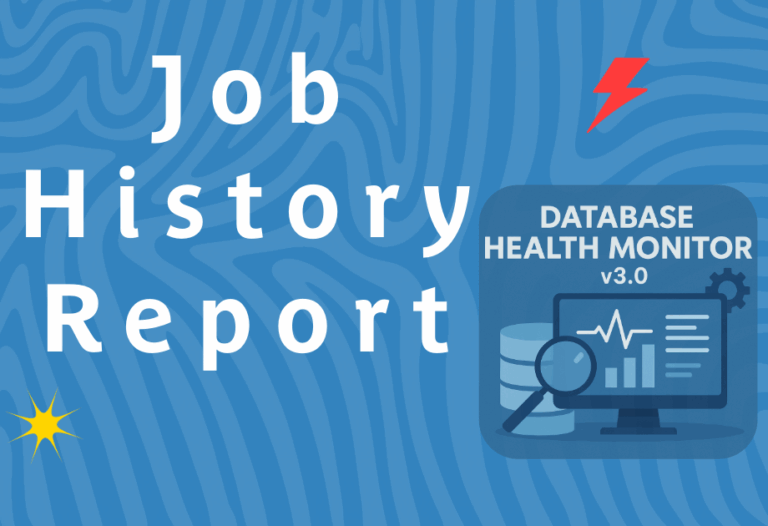 SQL Server Agent Job Management - Database Health Monitor